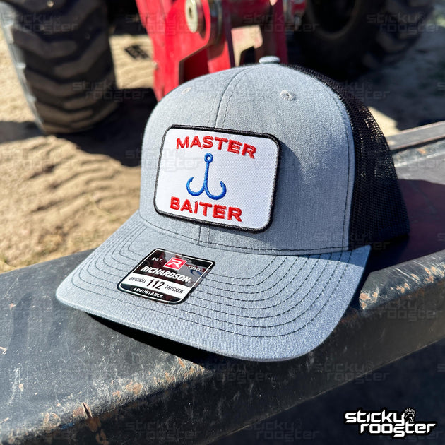 Master Baiter Embroidered Patch hat | StickyRooster