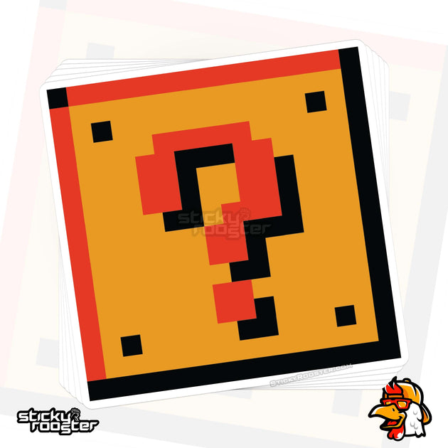 Hidden Block Retro Gaming sticker | StickyRooster